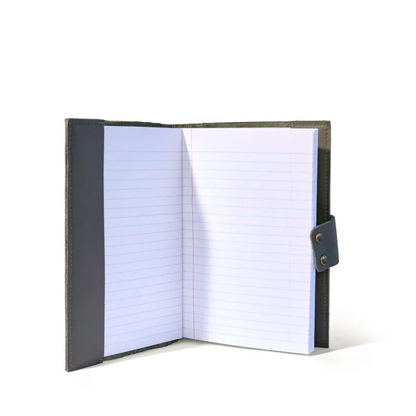 Eli A5 Leather Notebook Cover - Khaki Green – Unison Store